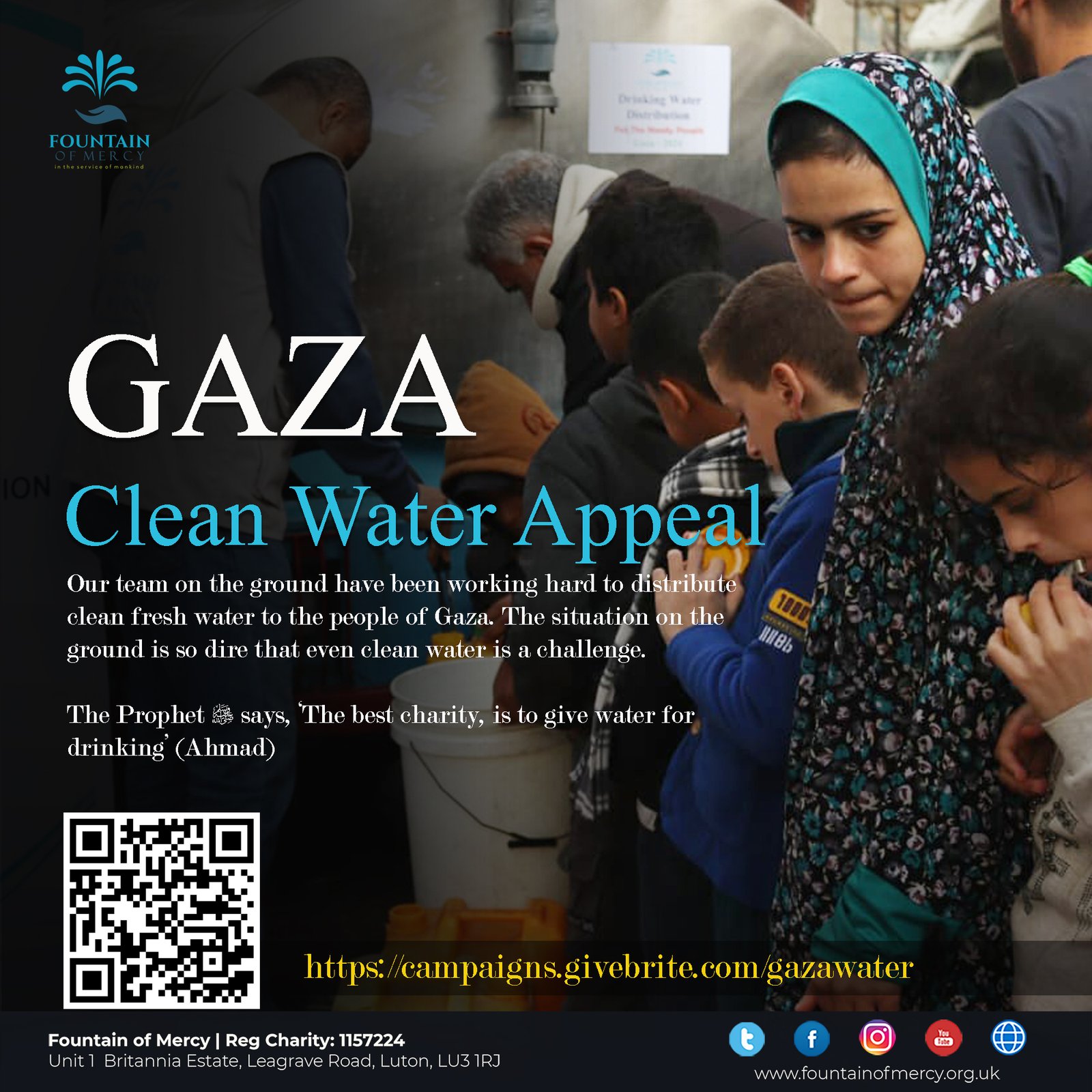 Gaza Clean Water Appeal - Fountain Of Mercy